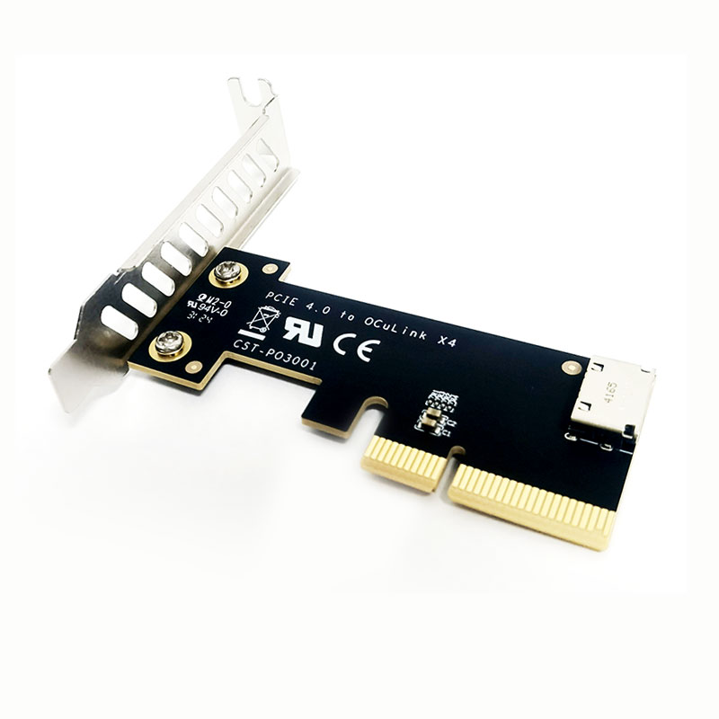 CST-PO3001: PCIe Gen4 x4 to OCuLink (SFF-8612) Expansion Card-OCuLink ...
