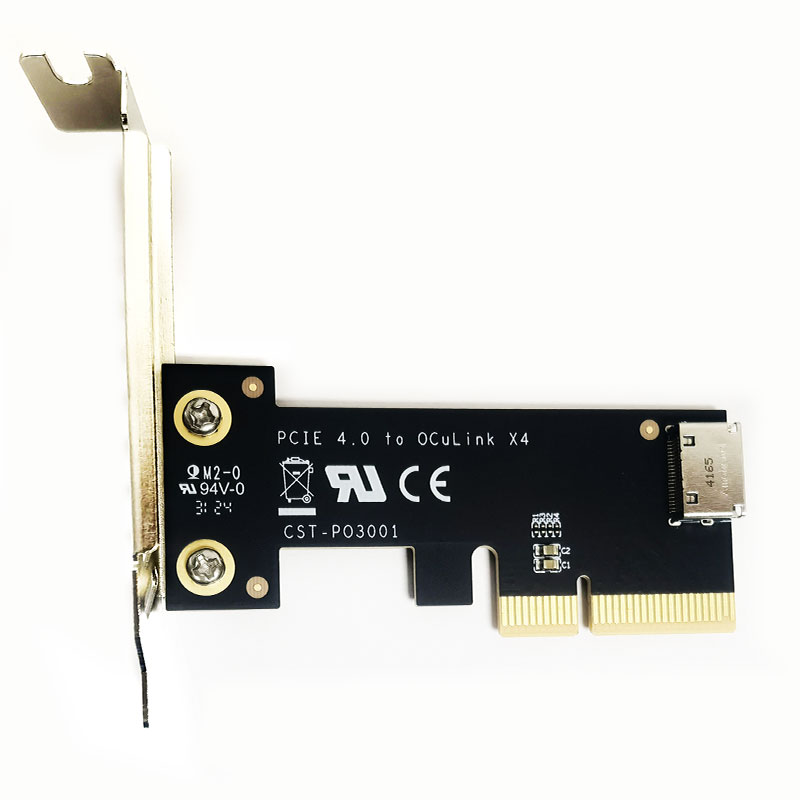 CST-PO3001: PCIe Gen4 x4 to OCuLink (SFF-8612) Expansion Card-OCuLink ...