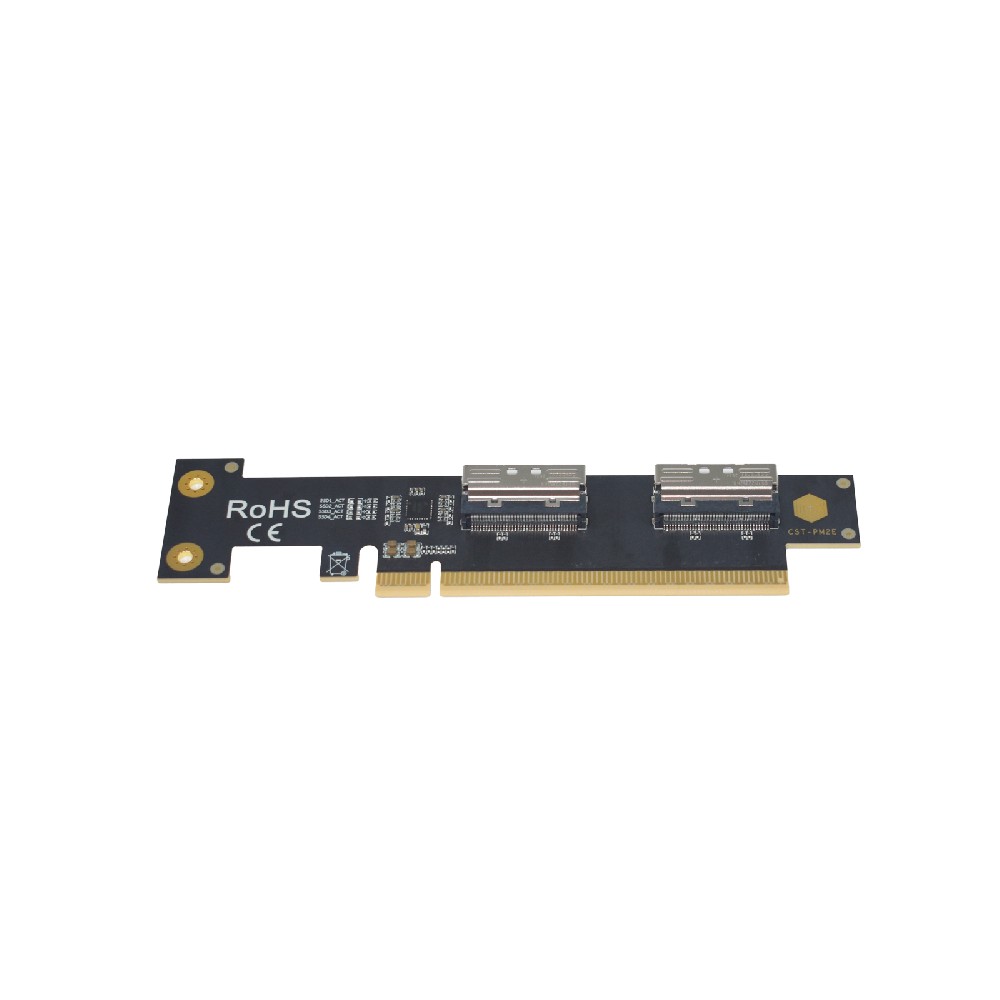 CST-PM2EU: PCIe Gen5 x16 to 2*MCIO X8 Expansion Card (Vertical ...