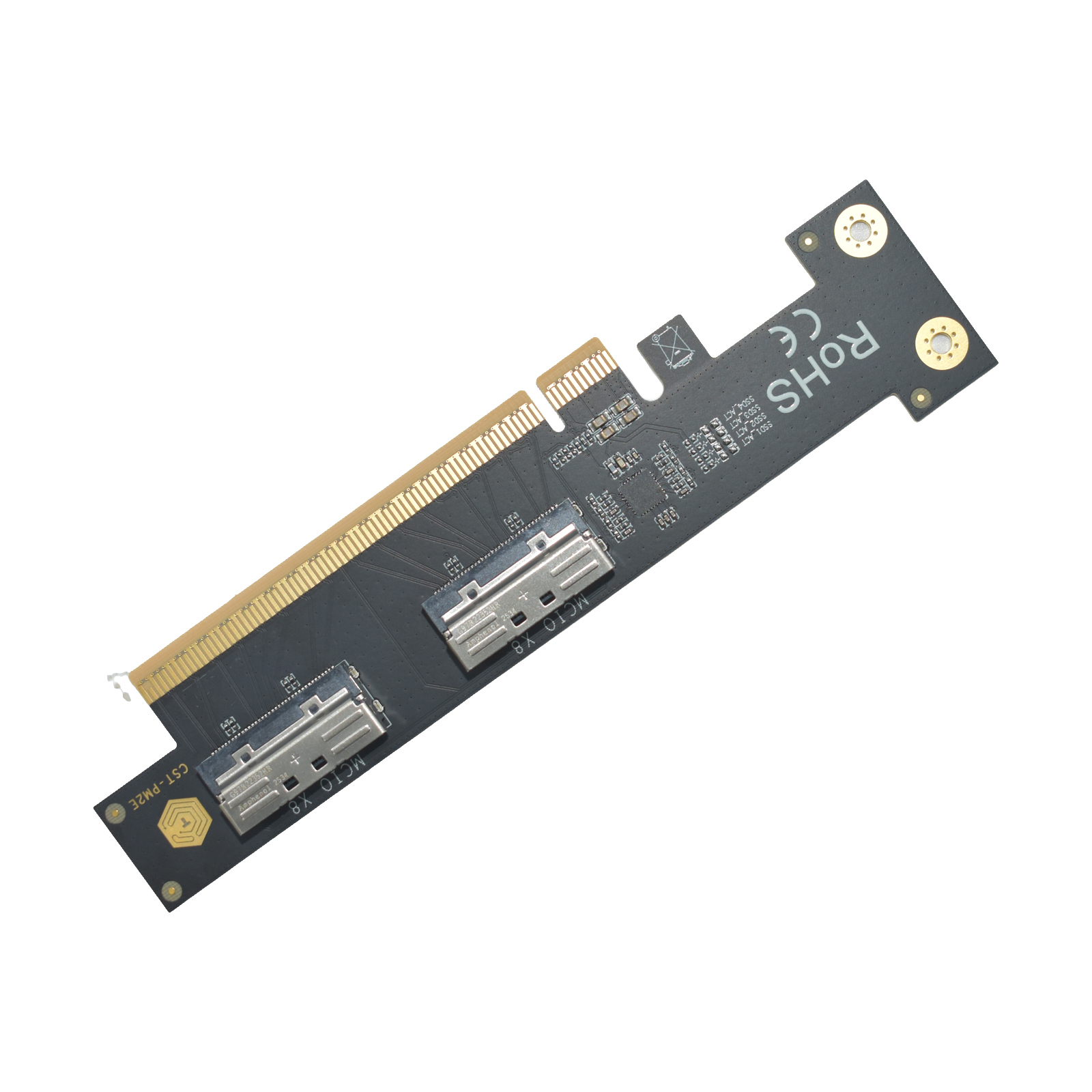 CST-PM2EU: PCIe Gen5 x16 to 2*MCIO X8 Expansion Card (Vertical ...